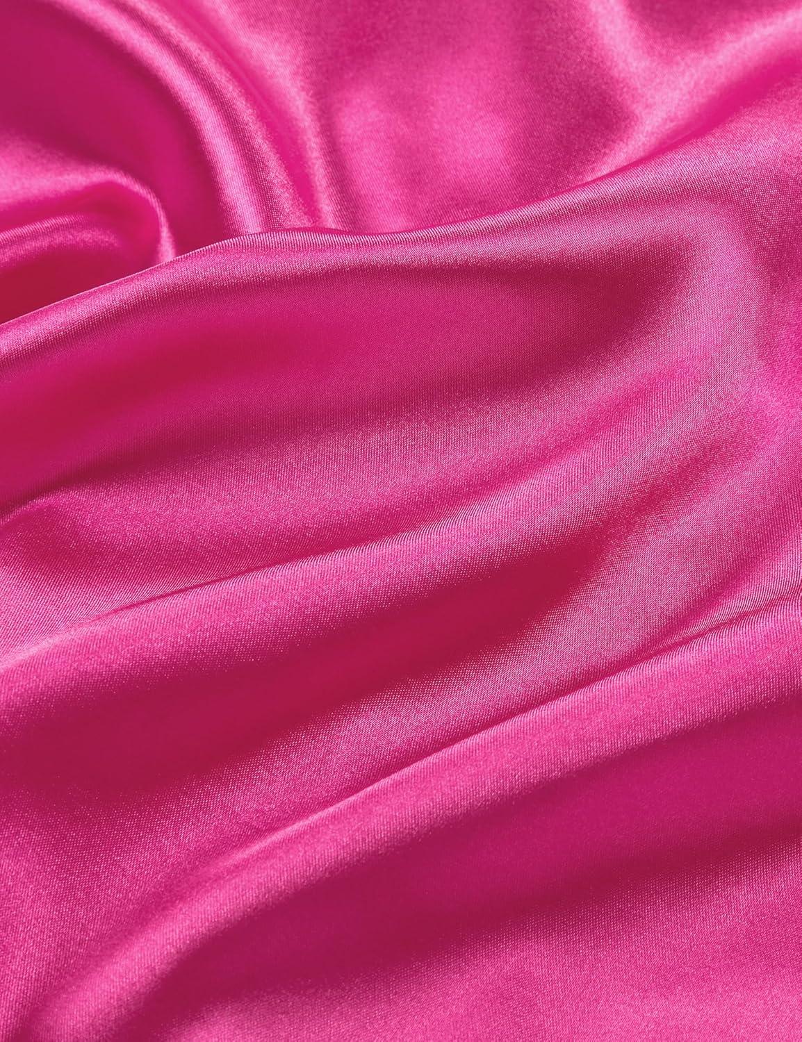 DIPUG Girls Pajamas Satin Long Sleeve Sleepwear Set Silky Feel Pjs for ...